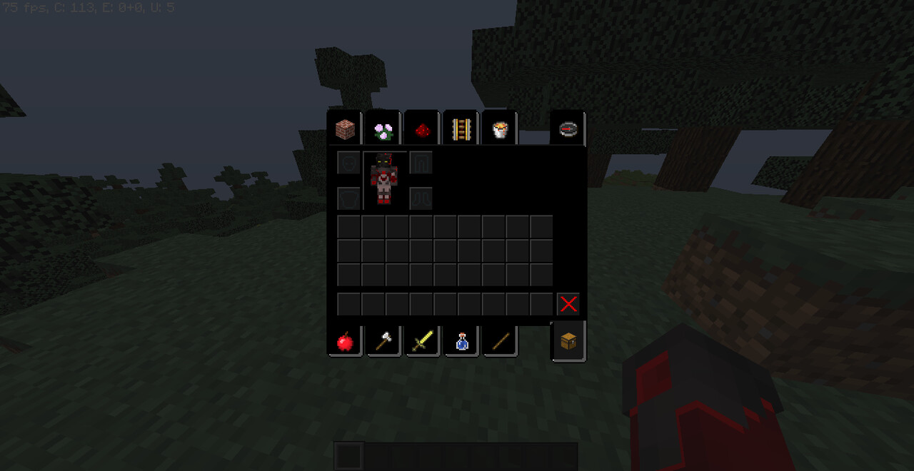 Dark GUI for Minecraft 1.8 Minecraft Texture Pack