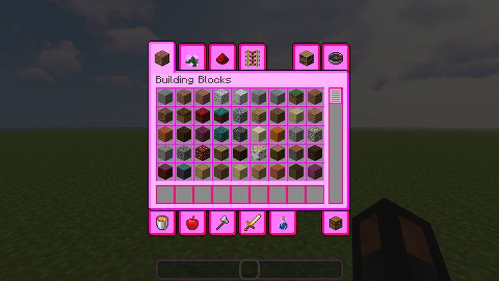Pink GUI Minecraft Texture Pack