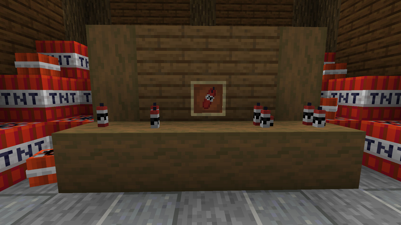 Red candles into dynamite Minecraft Texture Pack