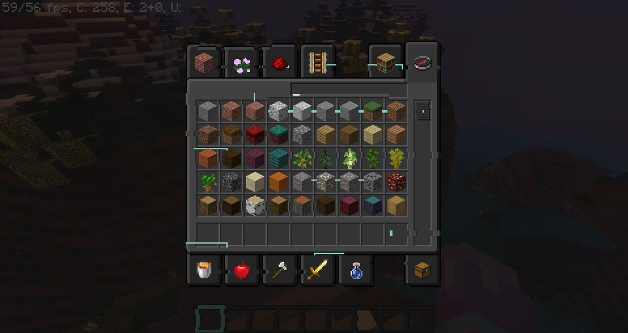 GlitchyDark Gui Minecraft Texture Pack