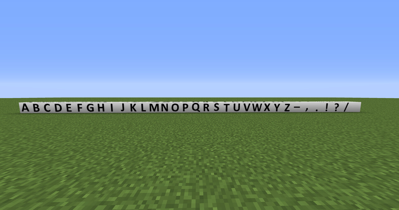 Letter Blocks 1.12 - 1.15 - 1.16 Minecraft Texture Pack