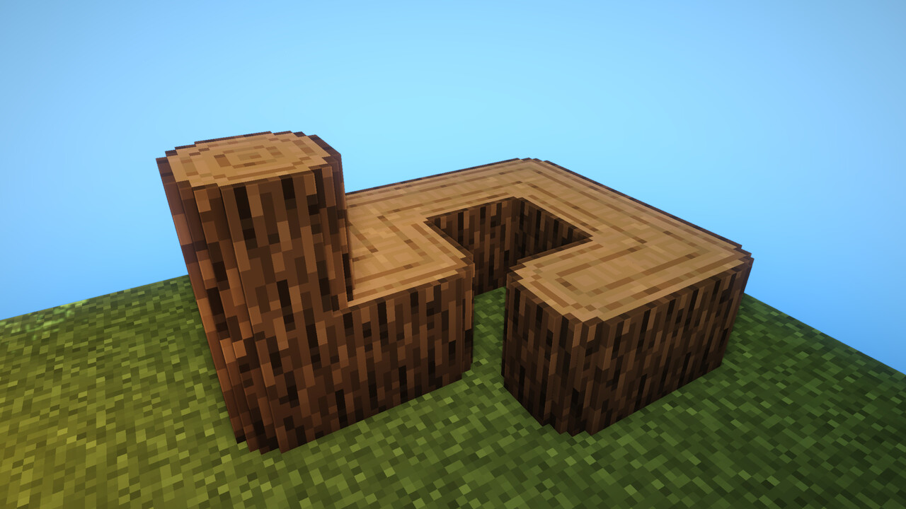 Concept: connected round logs (no optifine required) Minecraft Texture Pack