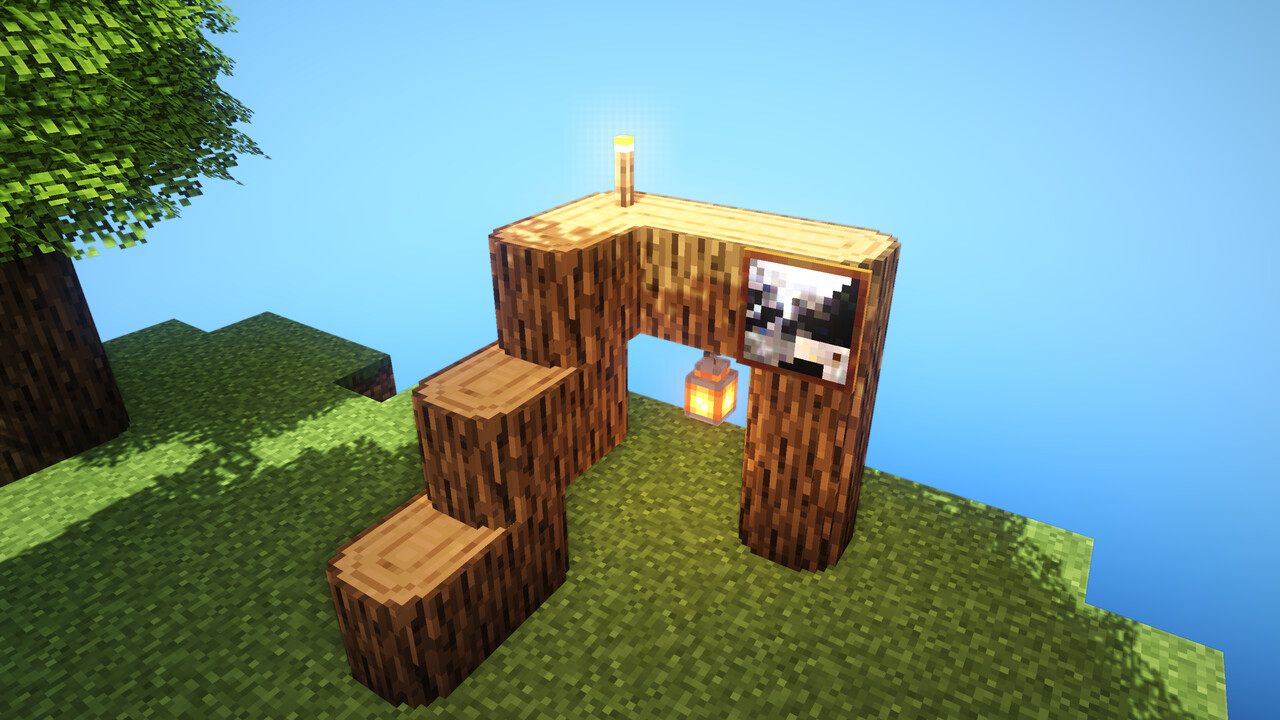 Concept: connected round logs (no optifine required) Minecraft Texture Pack