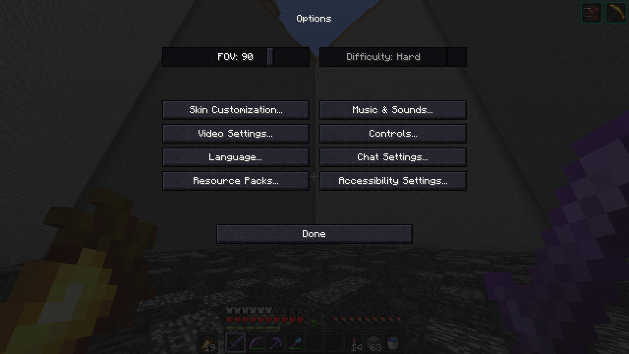 Java Inventory Ui V6 New Dark Mode Mcpe Texture Packs