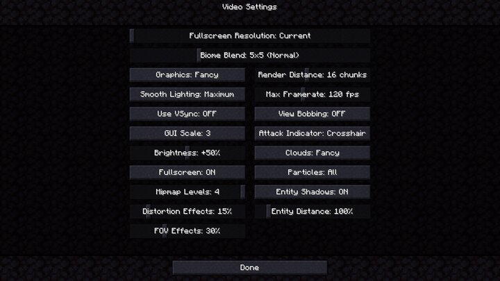 Vanilla Dark Mode for 1.16 Minecraft Texture Pack