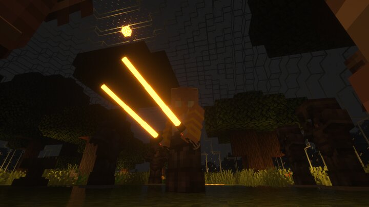 Society's Glow Weapons Minecraft Texture Pack