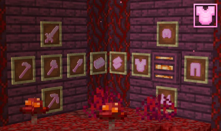 cute pink netherite Minecraft Texture Pack