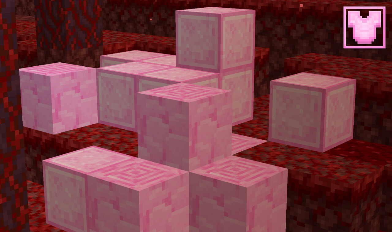 cute pink netherite Minecraft Texture Pack