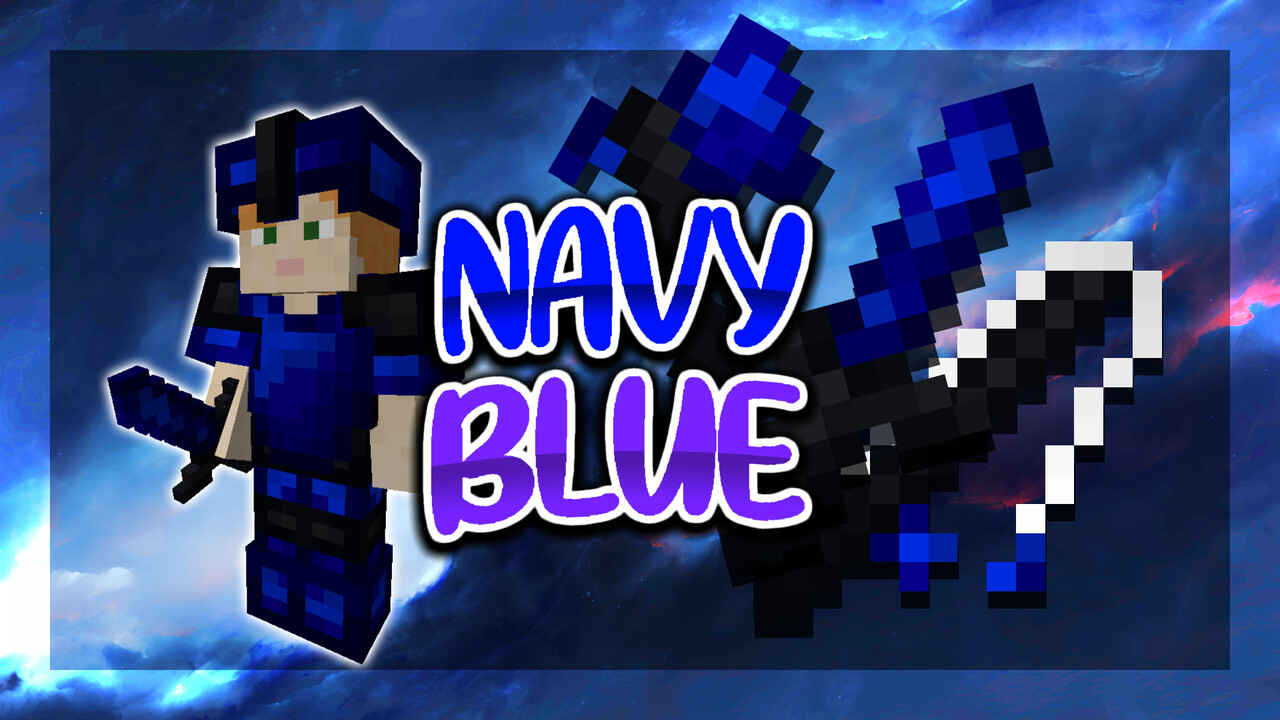 Navy Blue V2 [16x] FPS PVP Pack Minecraft Texture Pack