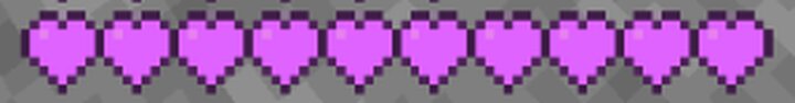 Minecraft Texture Pack Purple Health Bars/ Hearts and Purple Armor Bars ...