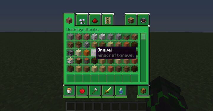 Green GUI Minecraft Texture Pack