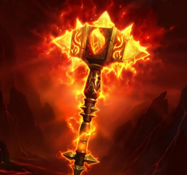 Sulfuras, the hand of Ragnaros Minecraft Texture Pack