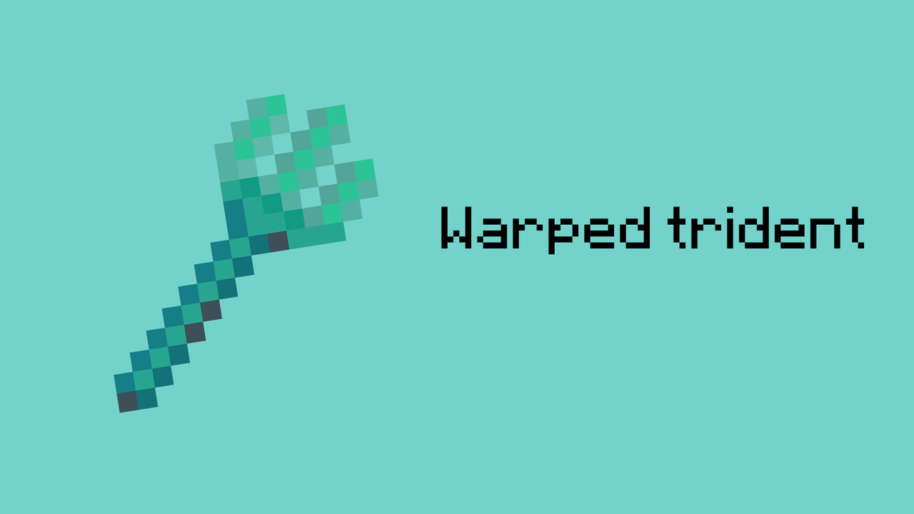 Warped Trident Minecraft Texture Pack