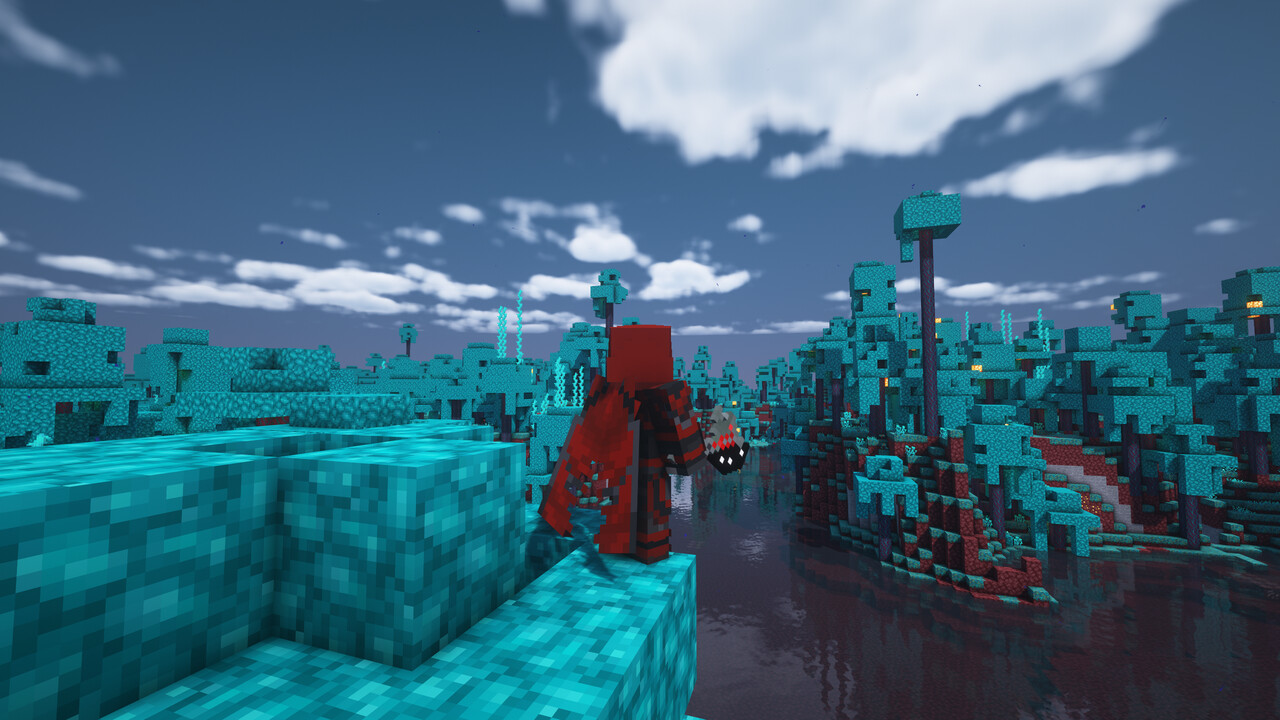 Twilight Axe - Netherite Axe skin Minecraft Texture Pack