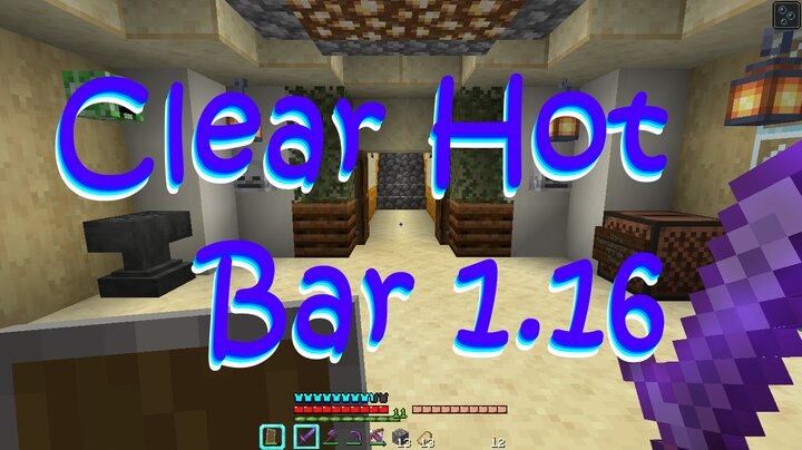 Clear Hot Bar 1.16 Minecraft Texture Pack