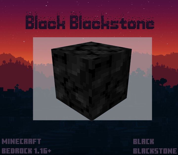 Black Blackstone (Bedrock Edition) Minecraft Texture Pack