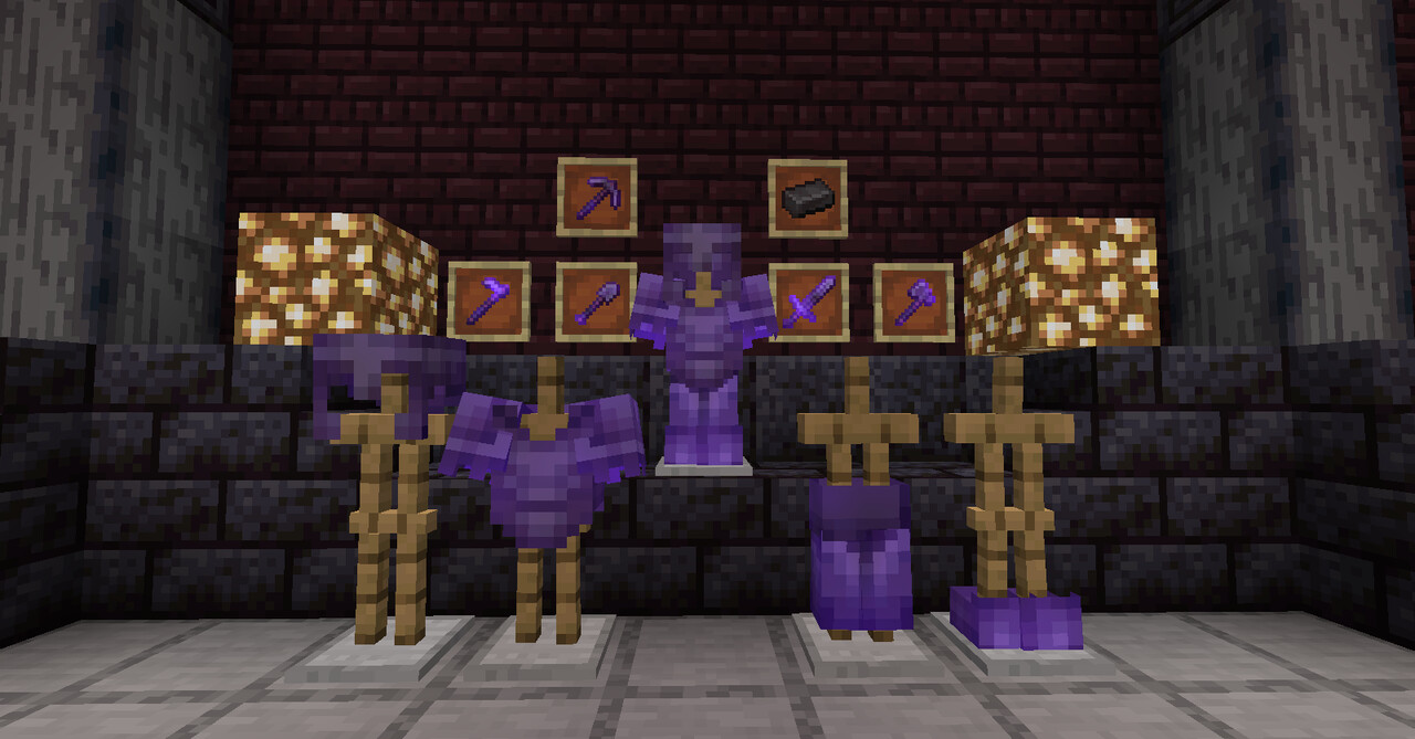 Netherite Tools and Armor retextured Minecraft Texture Pack