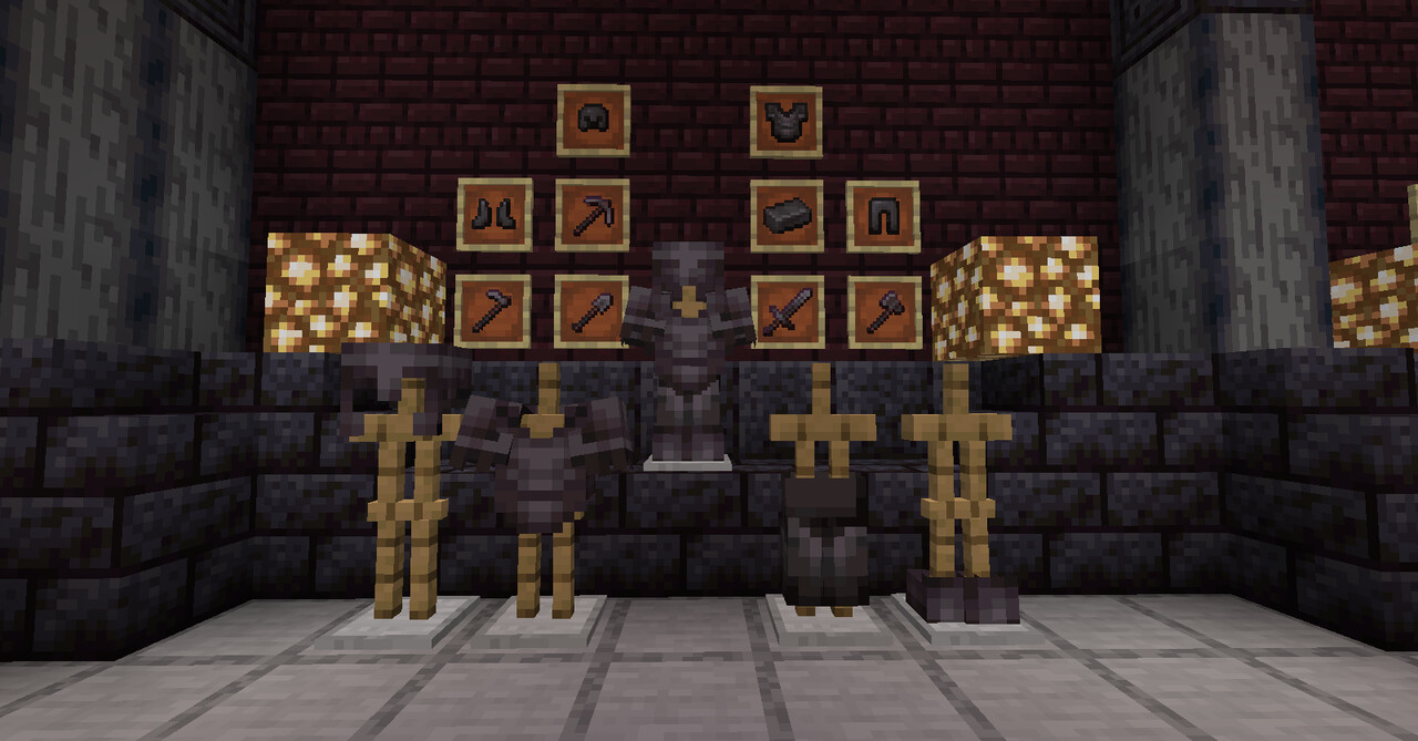 Netherite Tools and Armor retextured Minecraft Texture Pack