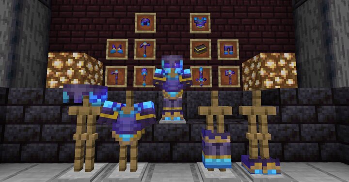 Netherite Tools and Armor retextured Minecraft Texture Pack