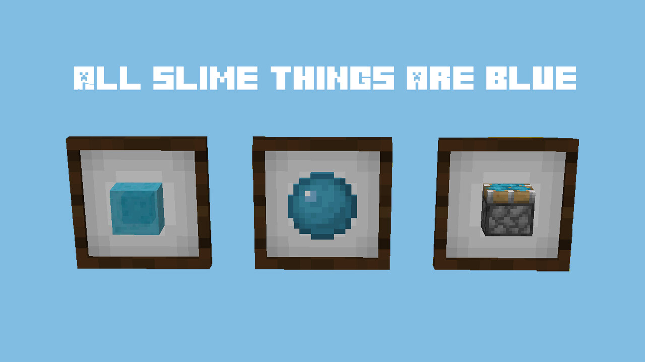 Blue Slime Minecraft Texture Pack