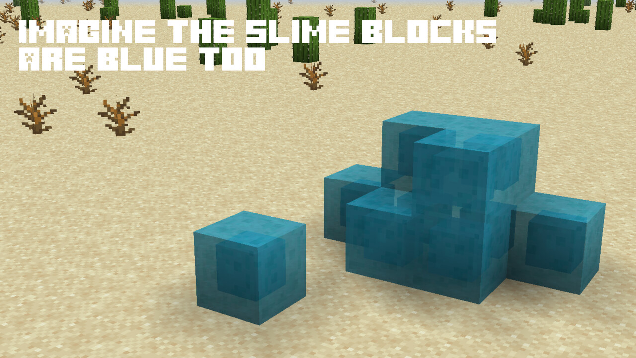 Blue Slime Minecraft Texture Pack