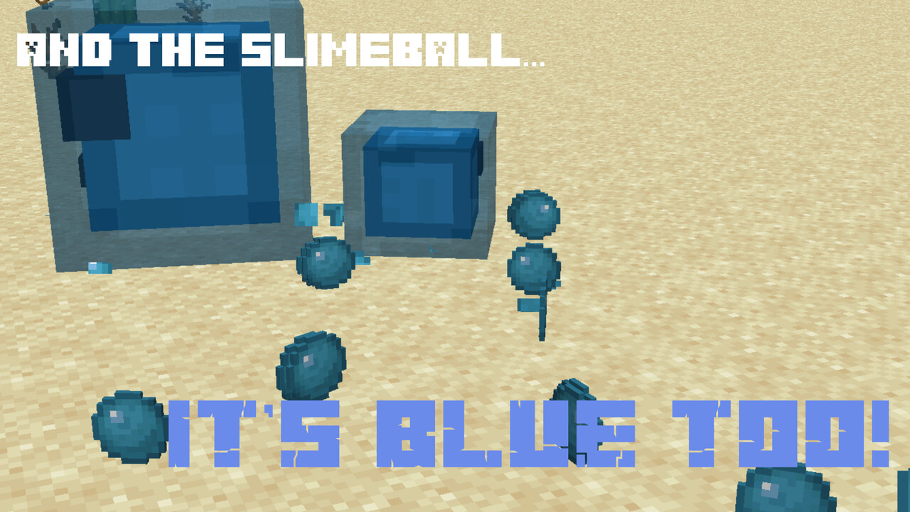 Blue Slime Minecraft Texture Pack
