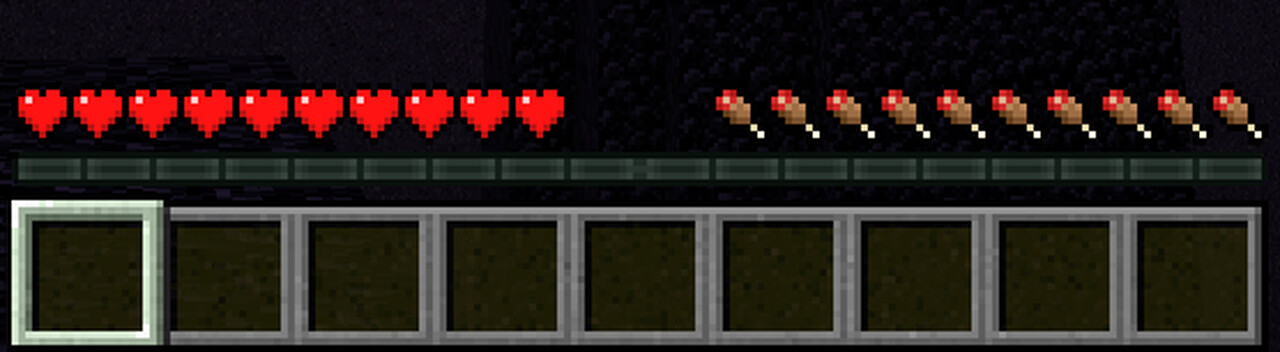 Invisible Armor Bar Minecraft Texture Pack