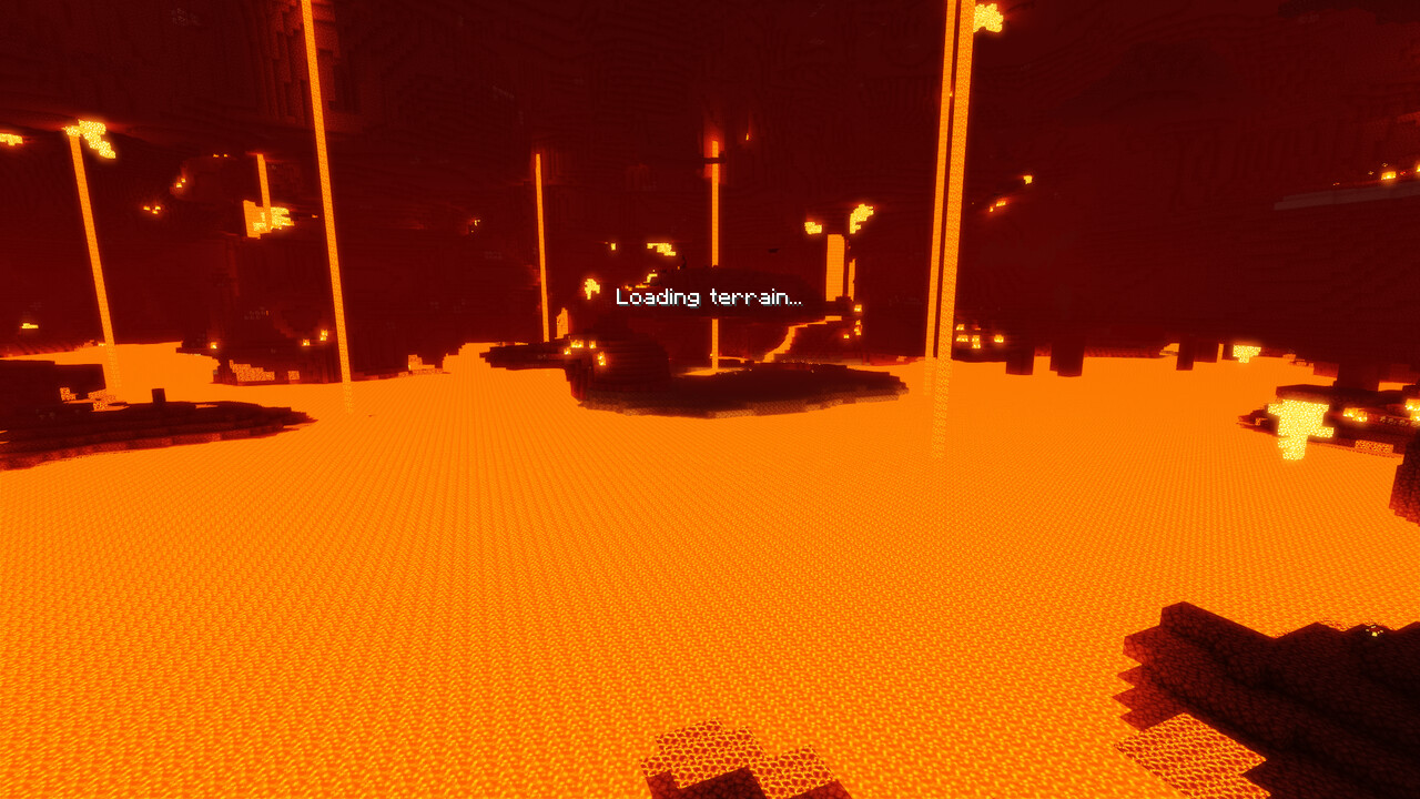 Dimension Loading Screens Minecraft Texture Pack