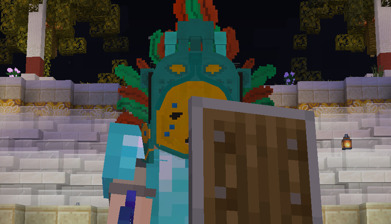 Aztec warrior mask(With feathers) Minecraft Texture Pack