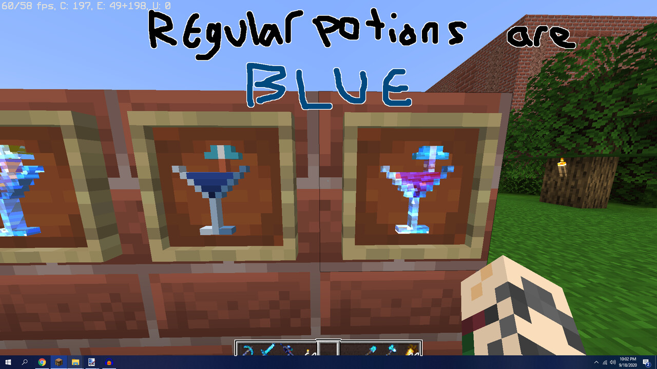 Bottles to Glasses Minecraft Texture Pack