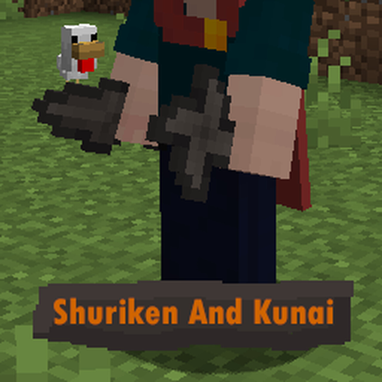 Shuriken and Kunai Minecraft Texture Pack