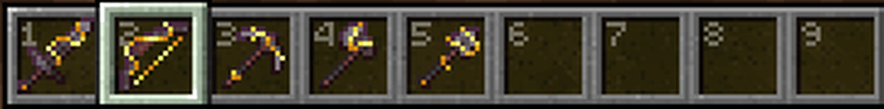 Netherite Bow (Compatible with Gold Vein Netherite) Minecraft Texture Pack