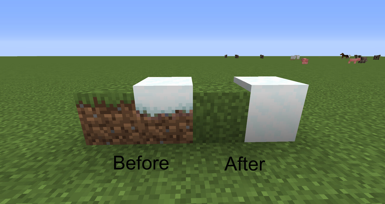 Better Grass and Snow Sides Minecraft Texture Pack