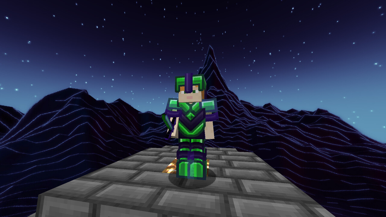 Synthwave V2 [GREEN] 256x Minecraft Texture Pack