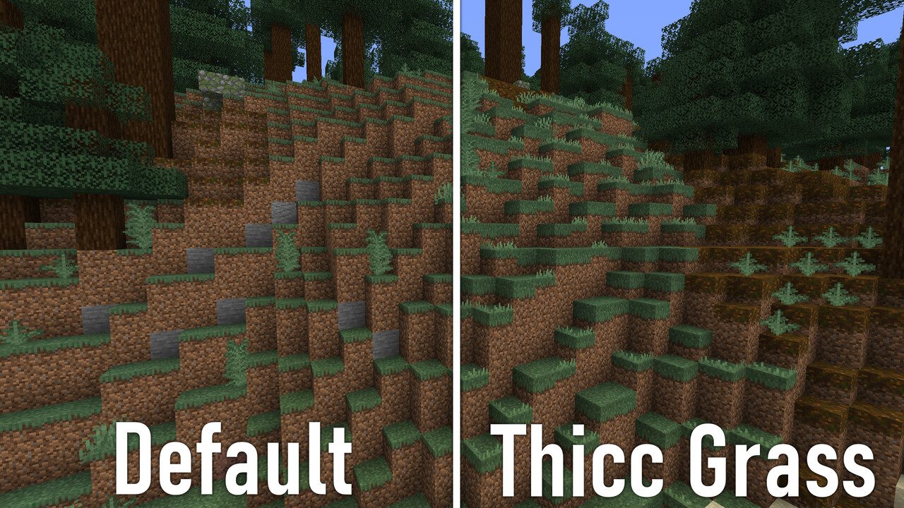 Thicc Grass | Texture Pack Minecraft Texture Pack