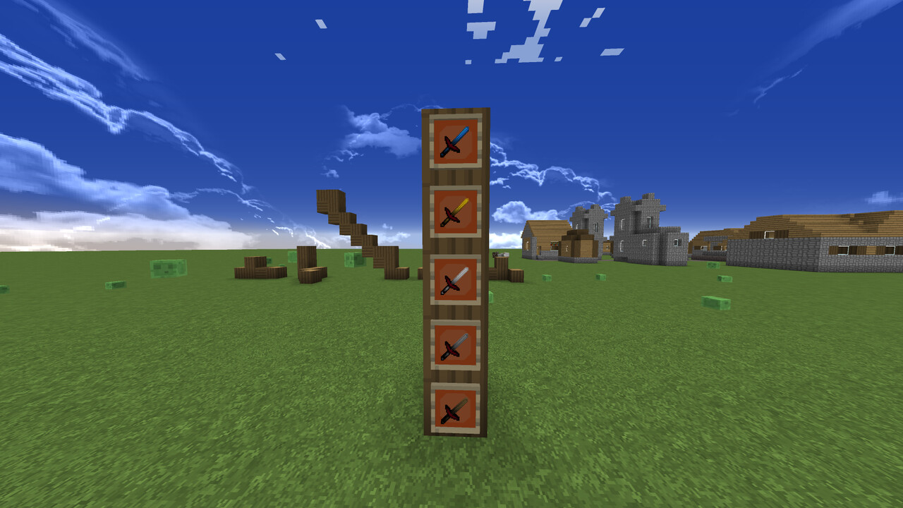 pvp HD pack with HD swords Minecraft Texture Pack