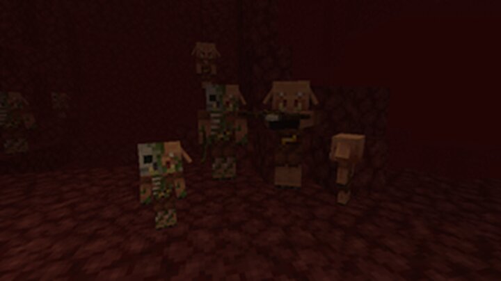 Realistic zombified piglins Minecraft Texture Pack