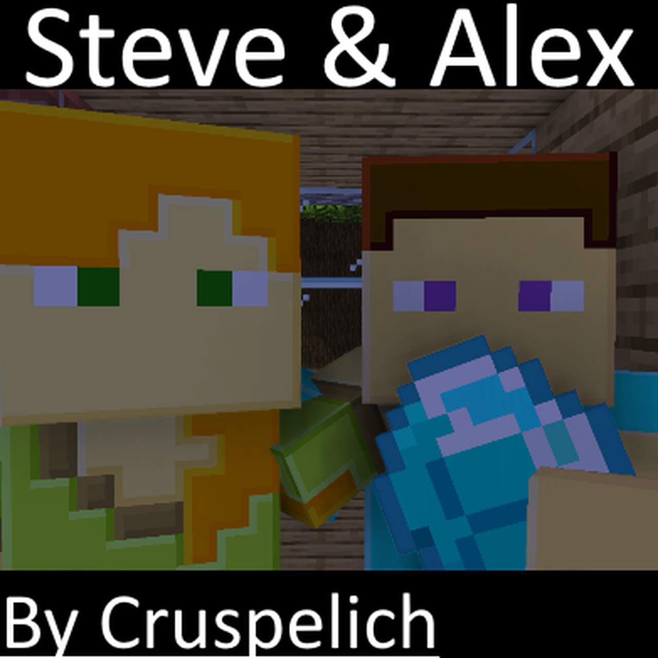 Blue Monkey's Steve & Alex Minecraft Texture Pack