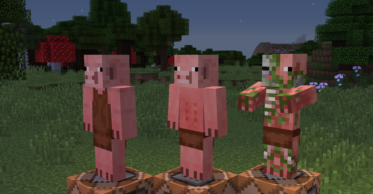 the Old Pigs, for 1.16.x Minecraft Texture Pack