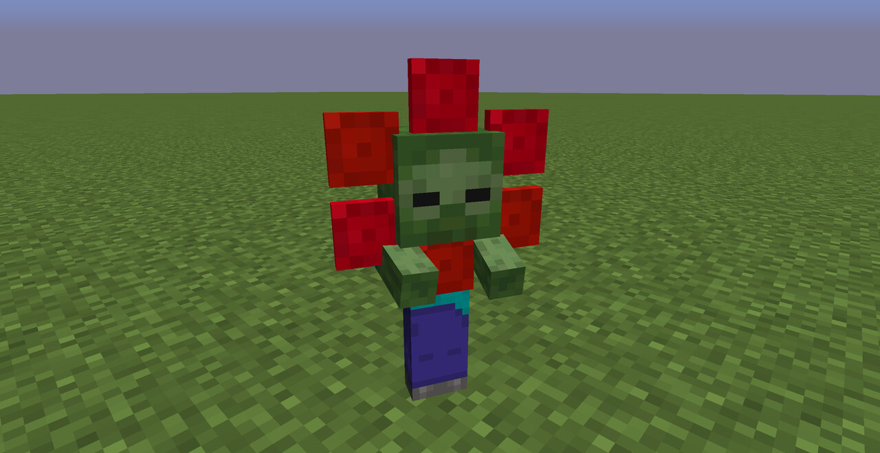 Flowered Zombies Minecraft Texture Pack