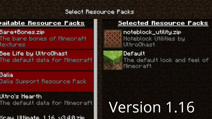 Note Blocks Tweaks Minecraft Texture Pack