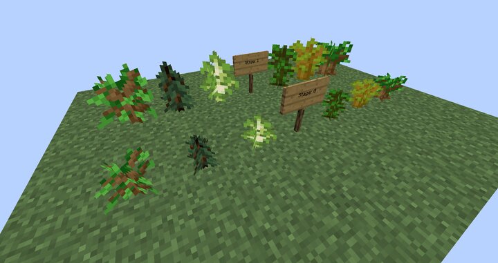 ZeffyEdits: Visual Sapling Growth Minecraft Texture Pack