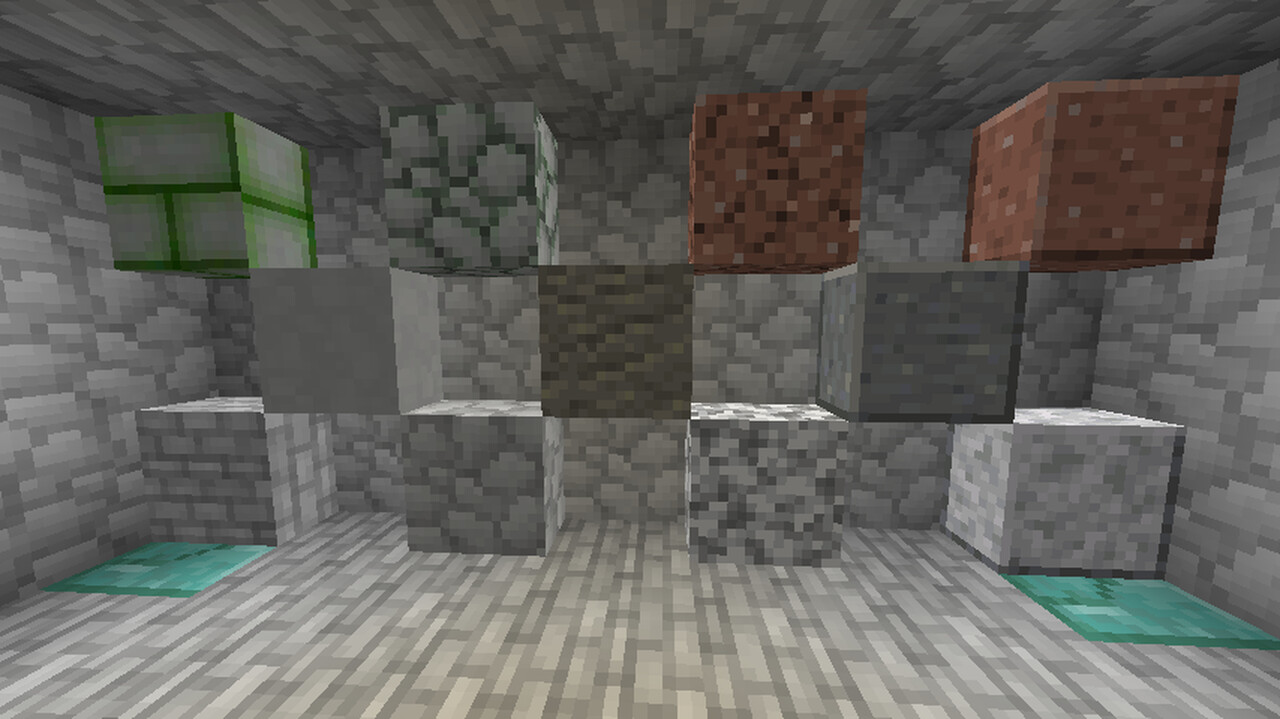 Sideways Slabs (Pure Vanilla) no blocks replaced Minecraft Texture Pack