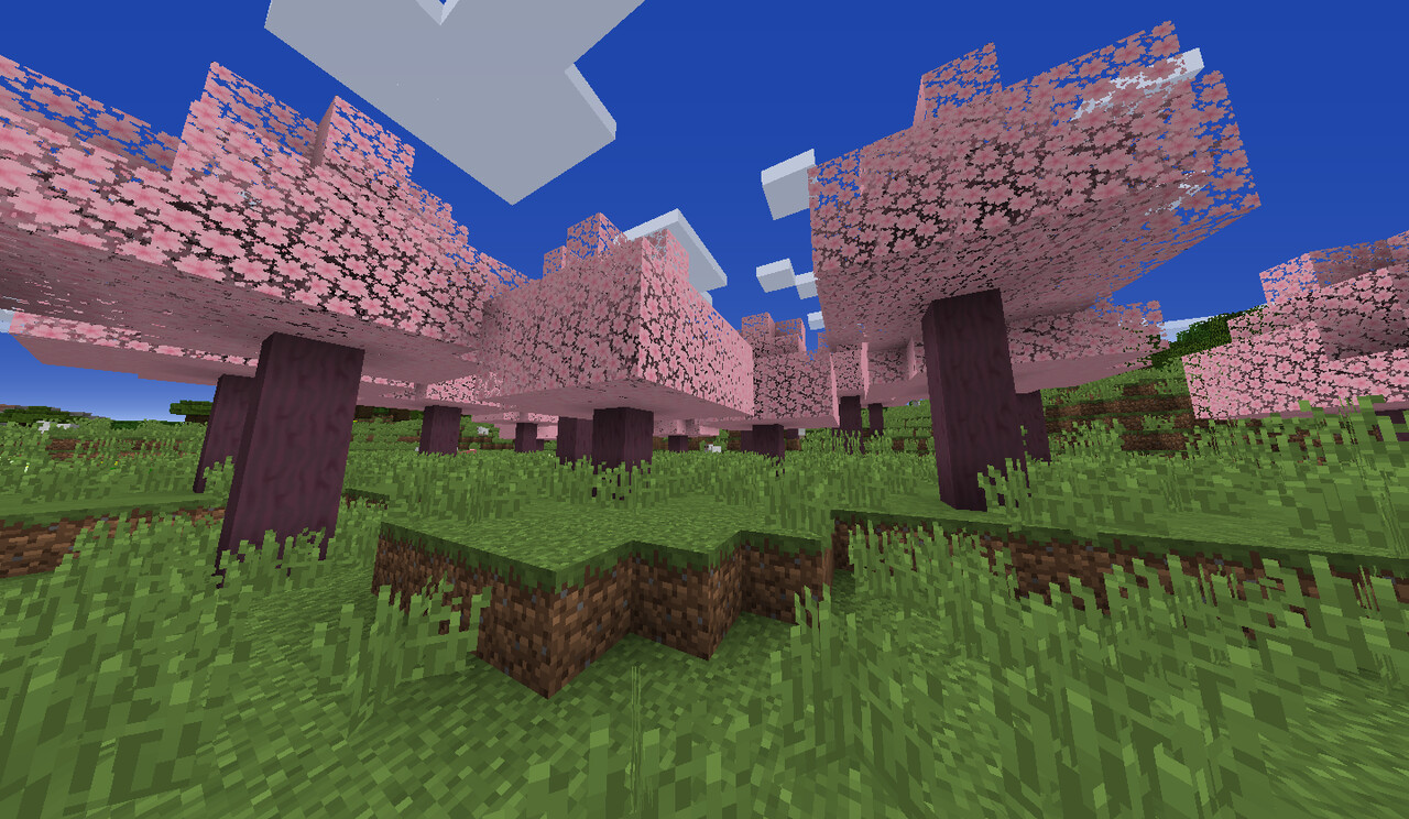 Sakura trees Minecraft Texture Pack