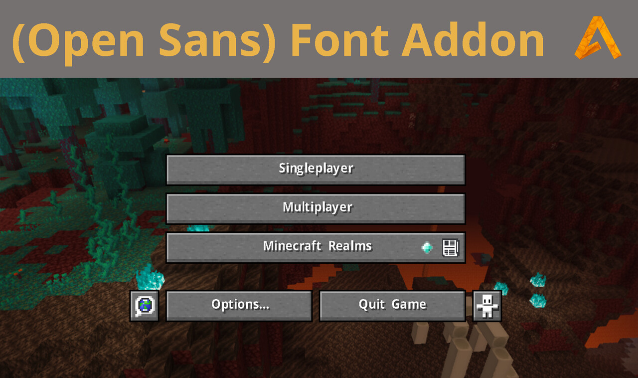 Font addon (Open Sans) Minecraft Texture Pack