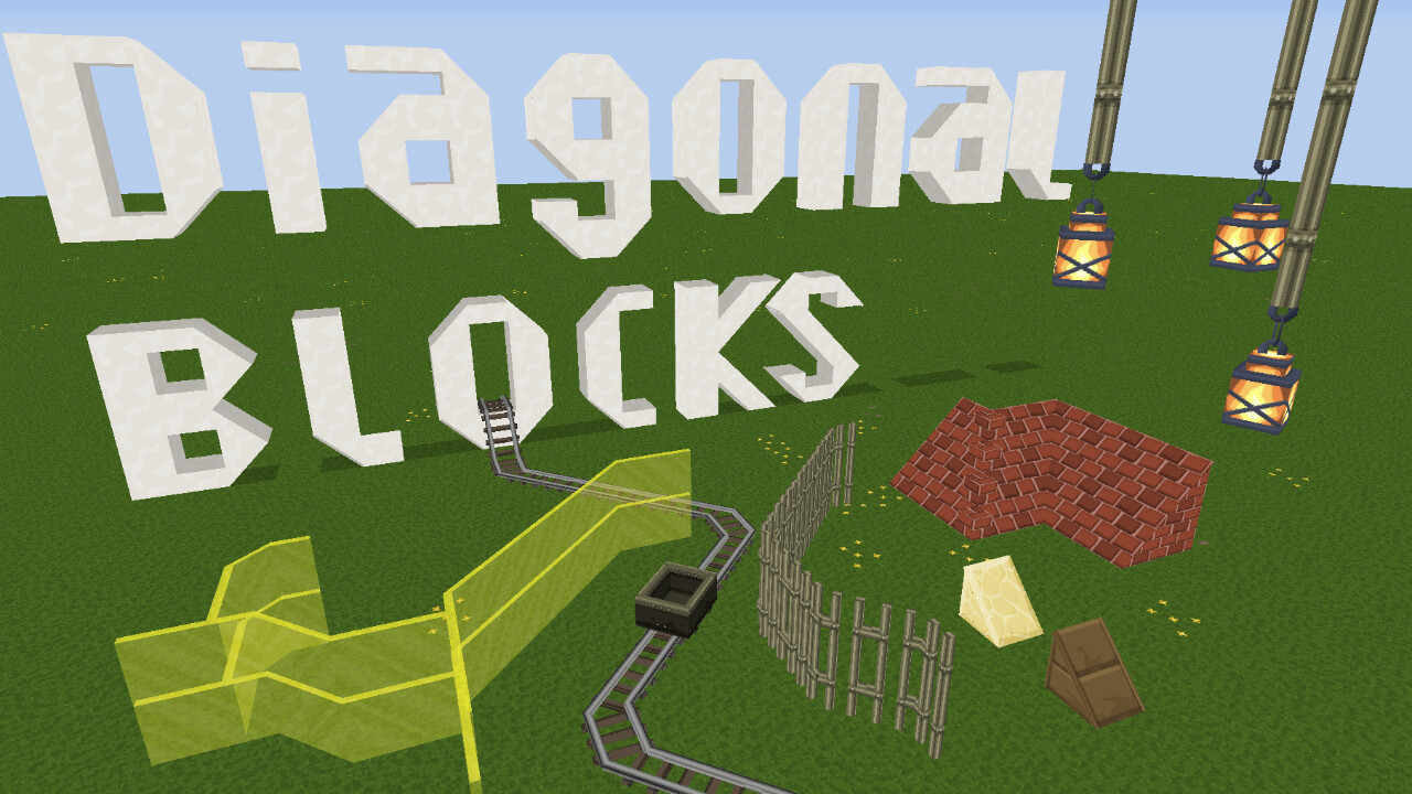 Diagonal Blocks Minecraft Texture Pack