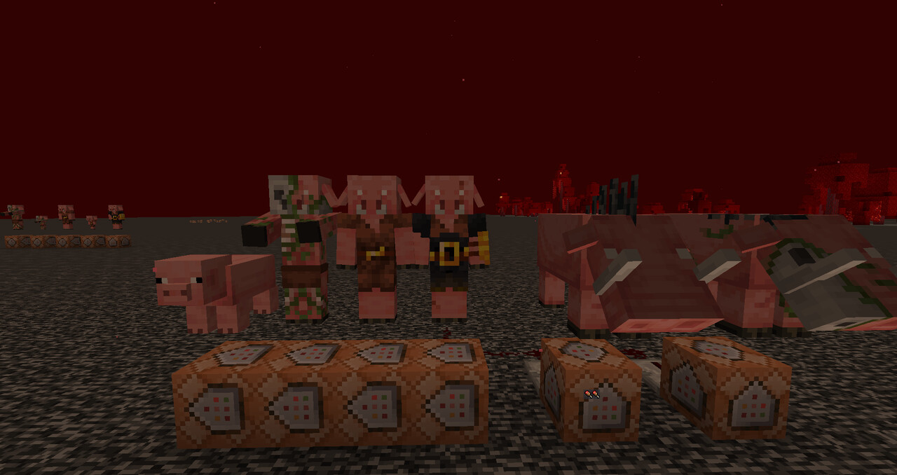 Piglin-Pigman hybrid. Minecraft Texture Pack