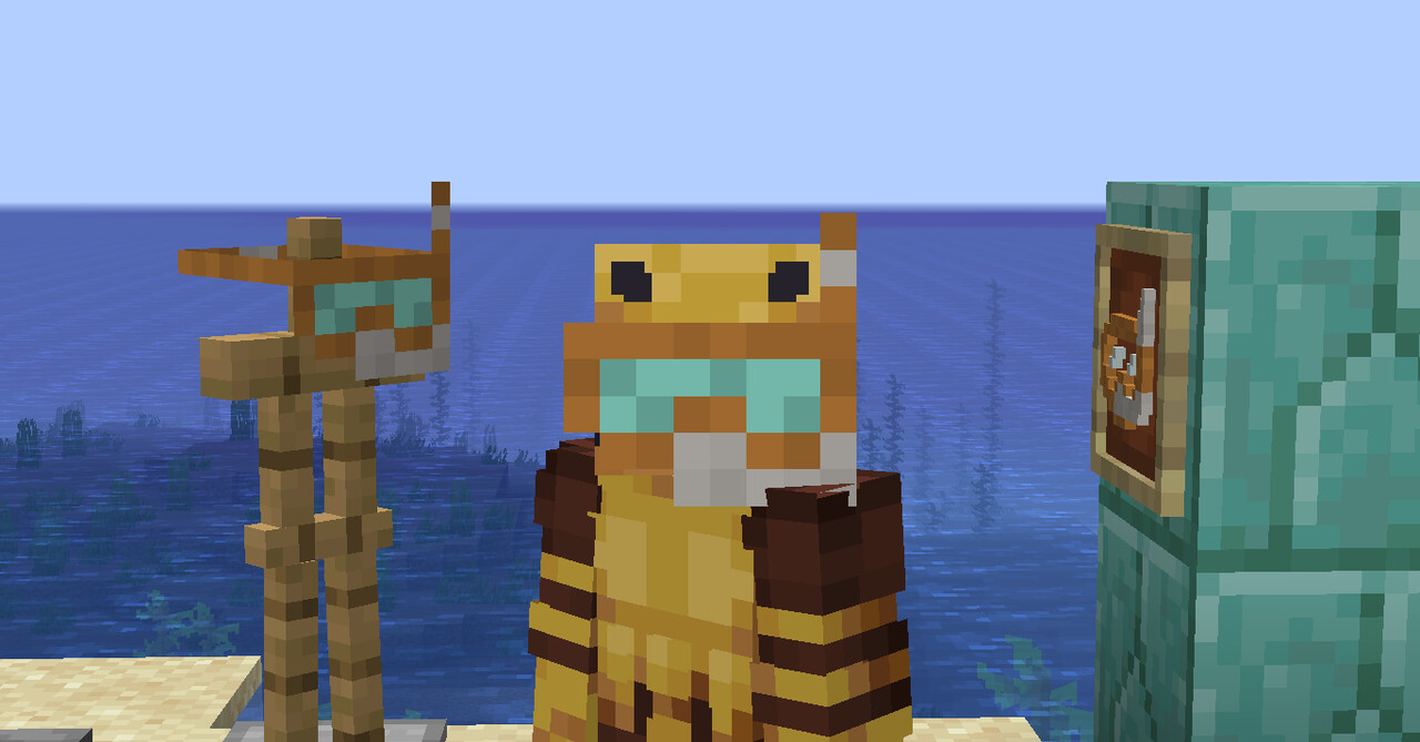 Turtle Helmet to Snorkel Minecraft Texture Pack