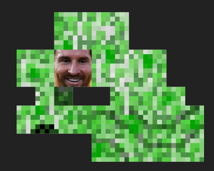 Messi Creeper Minecraft Texture Pack
