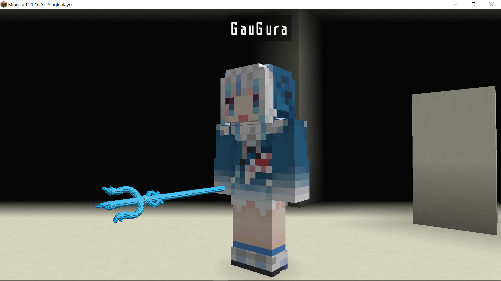 Hololive - Gawr Gura's Trident Minecraft Texture Pack